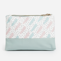 Foschini All Woman Quilted Round Vanity Bag with Pocket Pouch