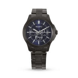 Tempo Men's Blue Analogue Watch