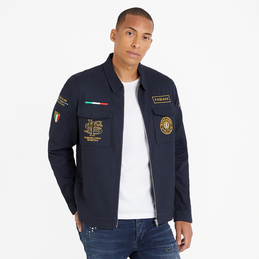 Fabiani Men’s Gold Plated Stainless Steel Multi Dial Black Silicone Watch