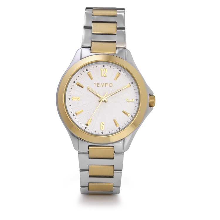 Tempo Men’s Two Toned Bracelet Watch