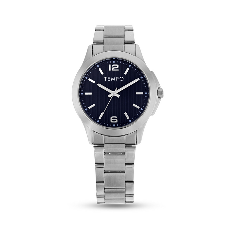Tempo Men's Blue Analogue Watch