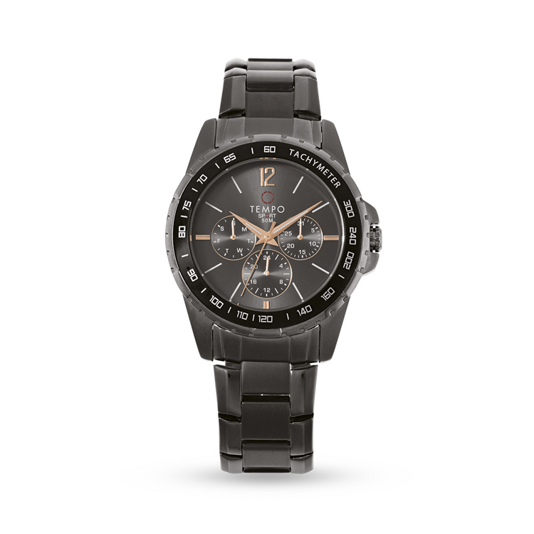 Tempo Men’s Grey tone Watch