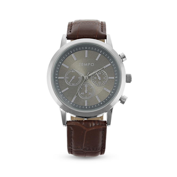 Tempo Men's Analogue Leather watch
