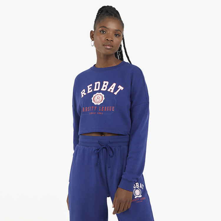 Redbat Women's Navy Cropped Top