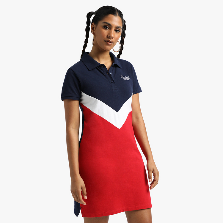 Redbat Athletics Women's Multicolour T-Shirt Dress