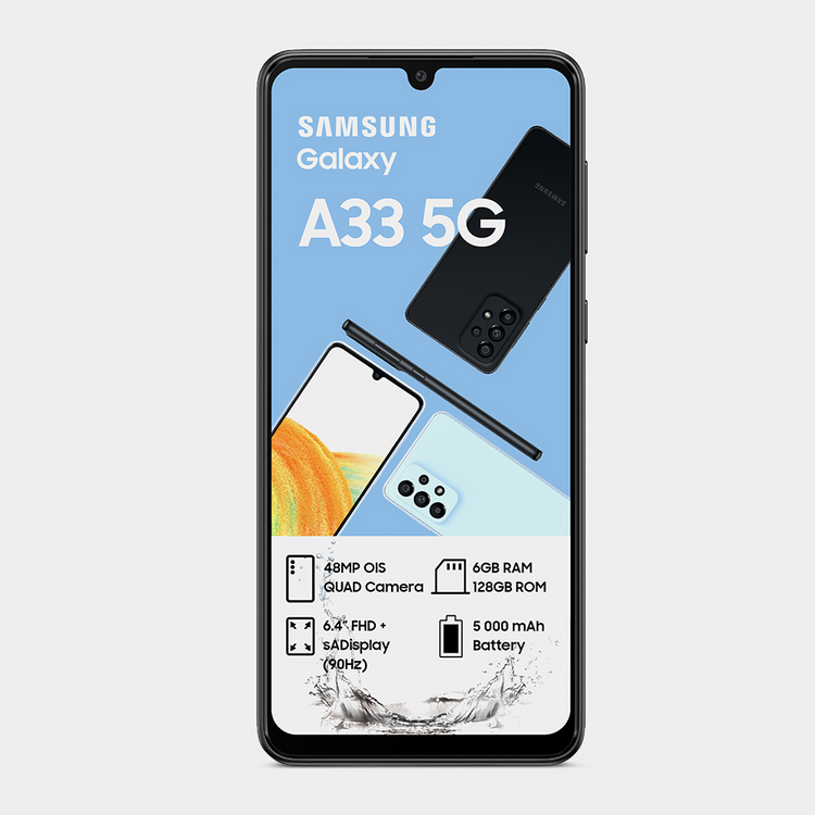 Samsung Galaxy A33 5G Dual Sim with WeGrow voucher & 15GB Telkom Sim