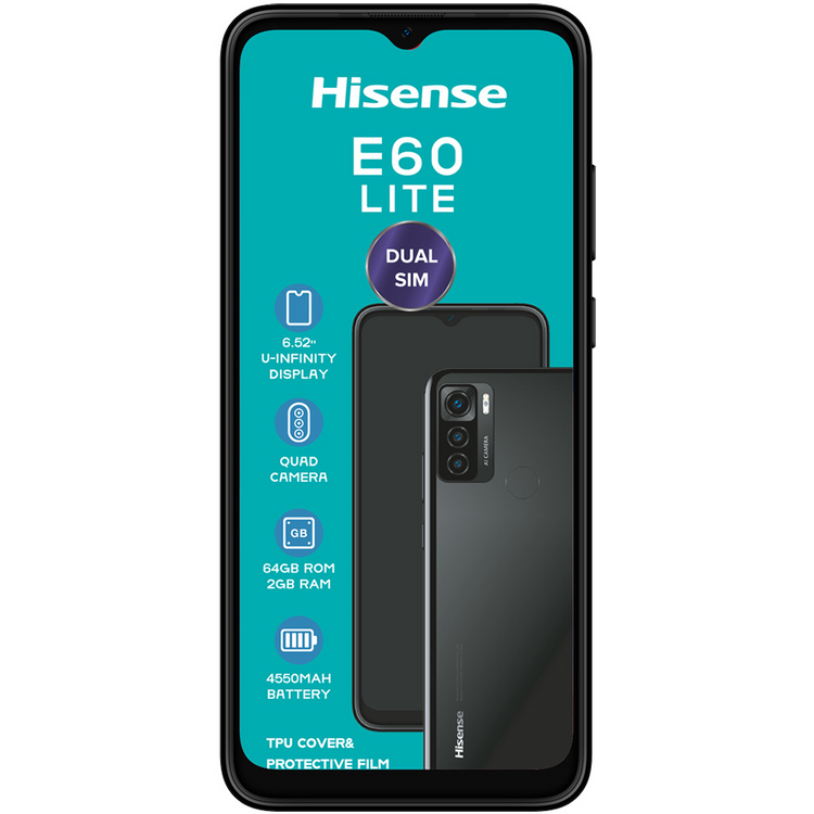 Hisense E60 Lite Dual Sim with 15GB Telkom Sim